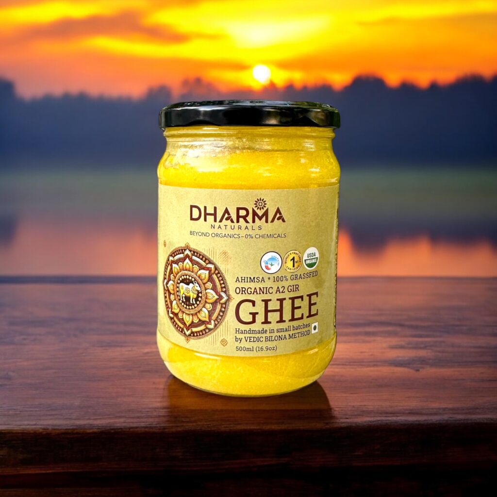 Buy Organic A2 Gir Ghee Online | Desi Organic Gir Ghee - Dharma Naturals